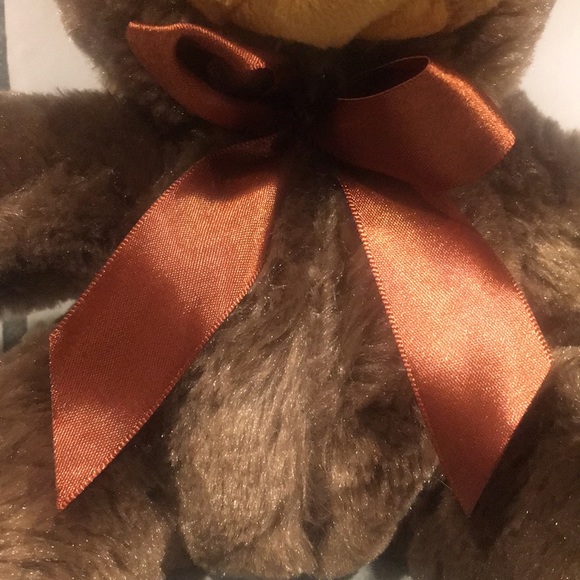 Napco Imports | Toys | Nwt Brown Teddy Bear Neck Bow Tie Ribbon New ...